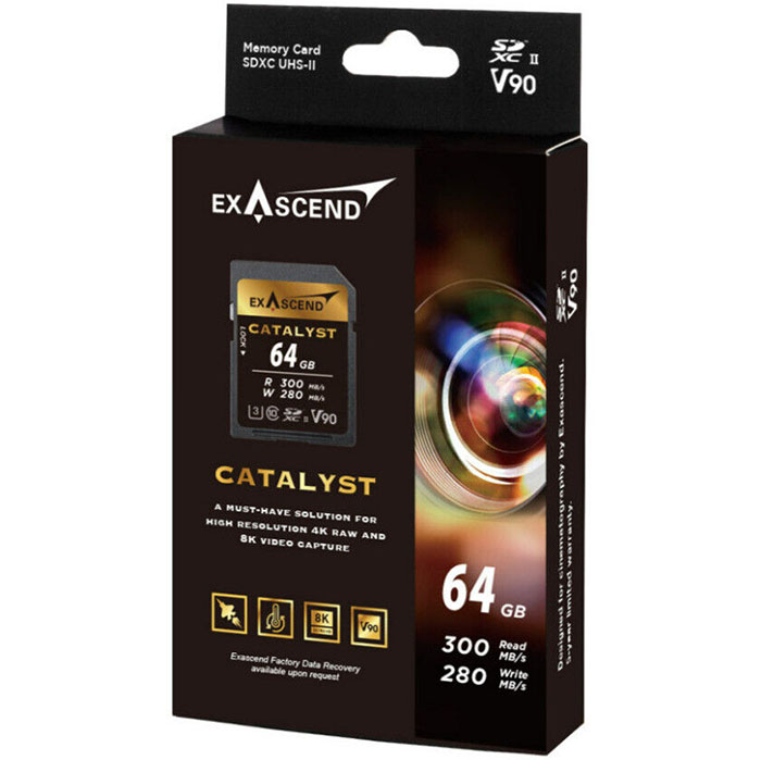 Thẻ nhớ SD V90 Exascend Catalyst 64Gb 300Mb | SD V90 Exascend Catalyst ...
