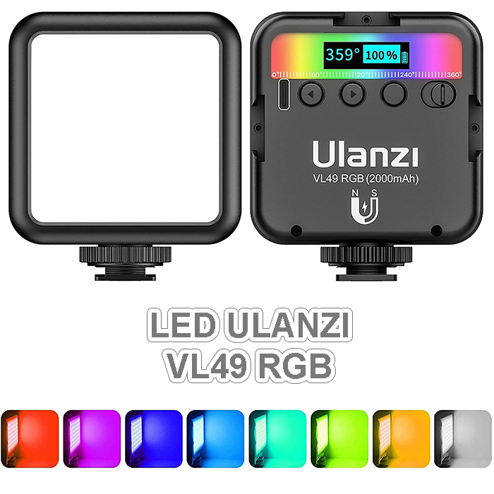 Led Ulanzi VL49 RGB | VL49 RGB | Đèn Led quay phim | Mayanh24h