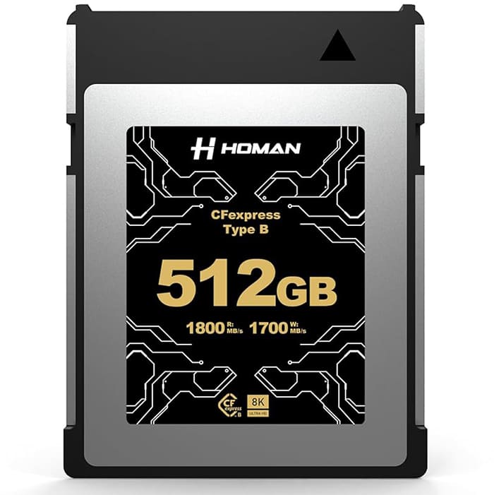 CFexpress Type B 512GB 1800Mb/s HOMAN | HOMAN CFexpress 512GB | Thẻ nhớ Homan | Mayanh24h
