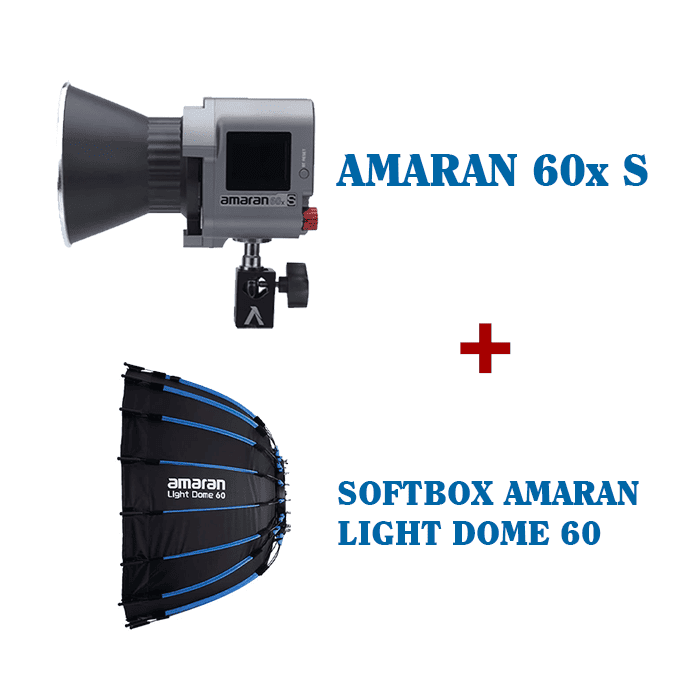 Combo Amaran 60x S + Softbox Amaran Light Dome 60 | Mayanh24h