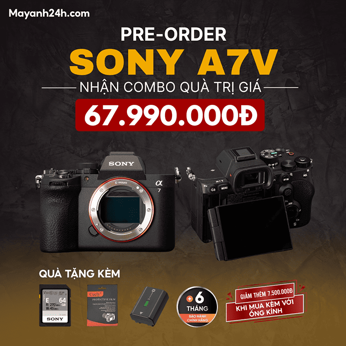Máy ảnh Sony A7 Mark V (Alpha 7M5) Chính hãng, giá tốt