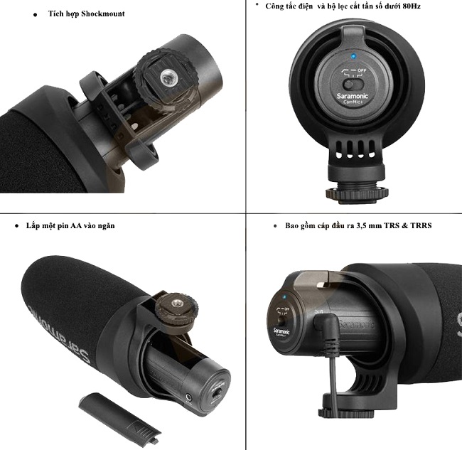 Microphone Saramonic CamMic | Máy ảnh 24h