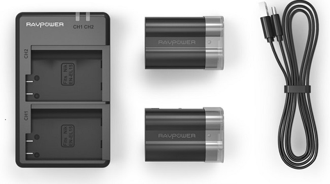 Bộ Pin RAVPower EN-EL15 | Pin Nikon EN-EL15 | Pin EL15 | Mayanh24h