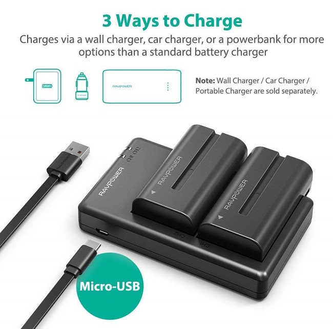 Pin RAVPower NP-F550 | pin NP-F550 | Mayanh24h