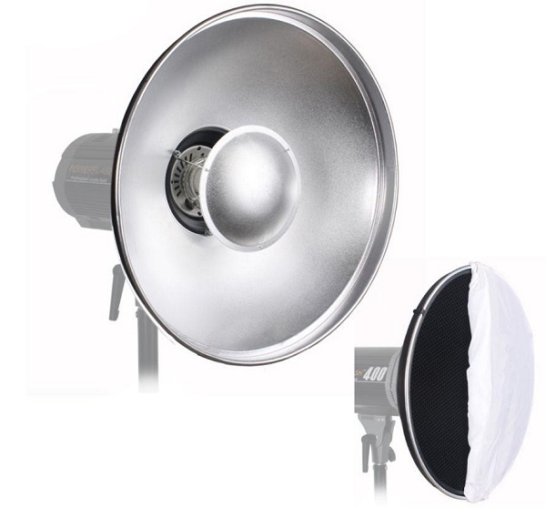 Tản sáng Beauty Dish Size 58cm (Disk + Diffuser + Lưới tổ ong Φ58cm ...