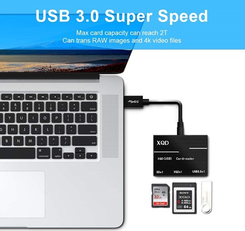 Đầu đọc thẻ XQD USB-C 500Mb/s | Mayanh24h