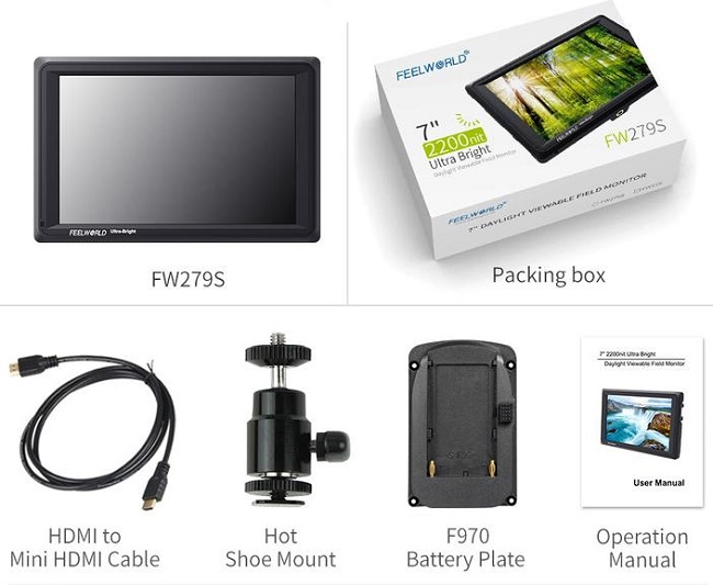 Feelworld FW279S | Màn hình quay phim | Monitor Feelworld | Mayanh24h