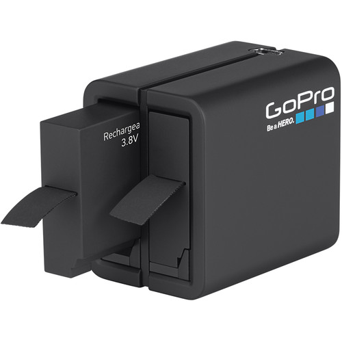 GoPro Dual Battery Charger + Battery For HERO5 Black, HERO 6, HERO 7