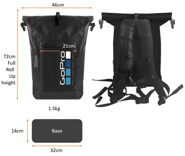 Túi Gopro Dry Bag 30L | Mayanh24h
