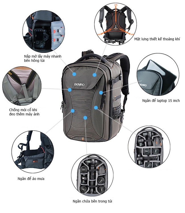 Balo Benro Ranger 600N | Giá và dịch vụ tốt nhất tại Mayanh24h