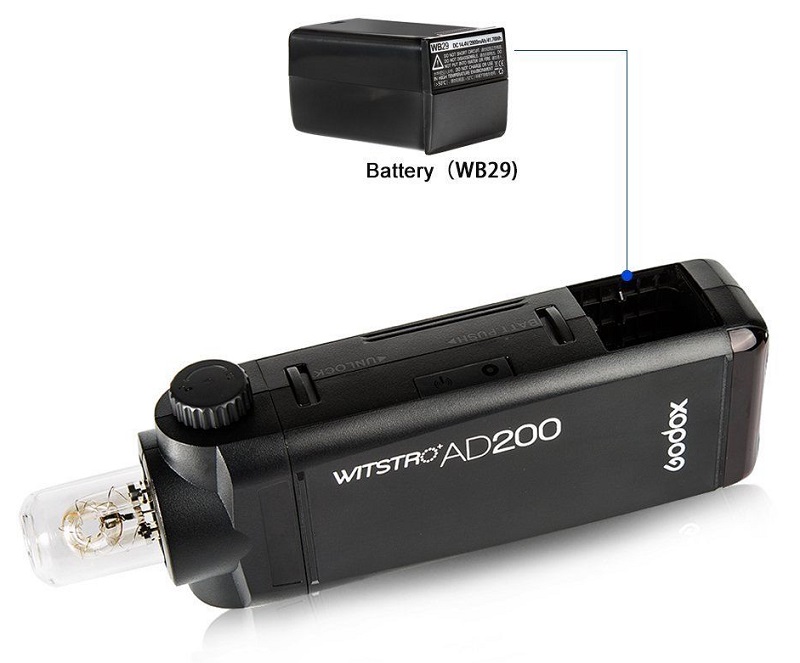 Pin đèn AD200 | Pin WB29 cho đèn AD200