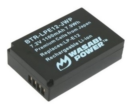 Pin Sạc Wasabi cho Canon LP-E12 | Pin cho máy ảnh Canon LP-E12