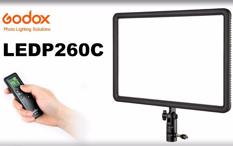 Led Godox P260C kèm Adapter