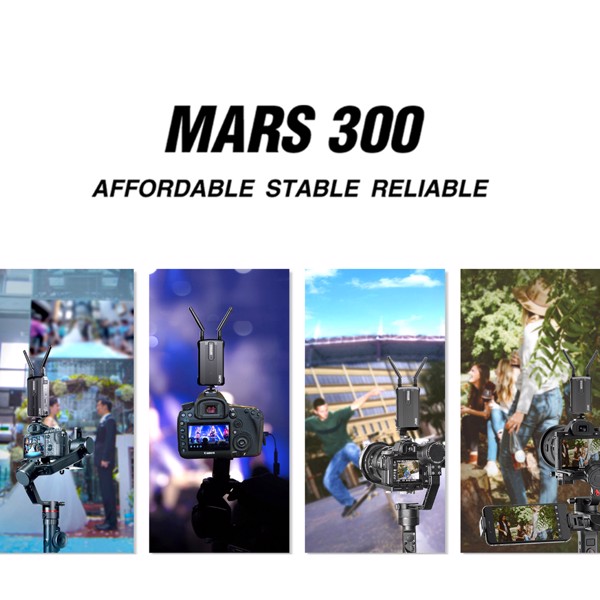Hollyland Mars 300 Dual HDMI Wireless Video Transmitter & Receiver Set ...